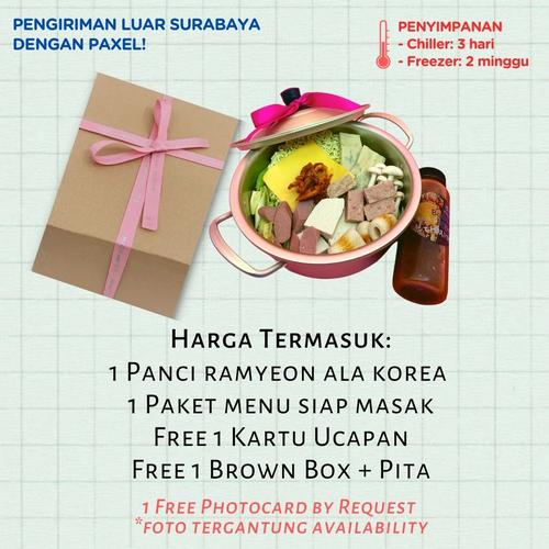 Jual [FROZEN] Hampers Gift Set include Panci - Budae Jjigae, Mika box ...
