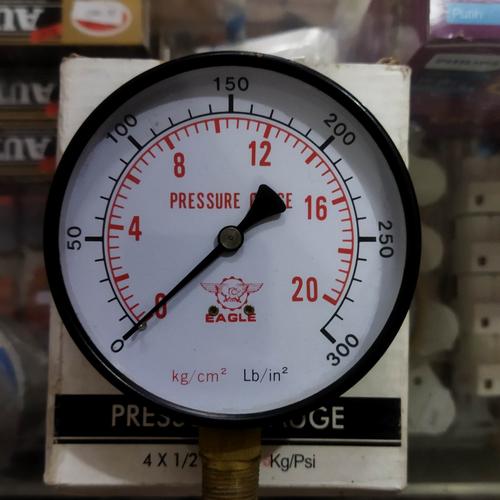 Jual Pressure Gauge 20 Bar Eagle 4 x 1/2 Inch x 20 kg/Psi - Kab ...