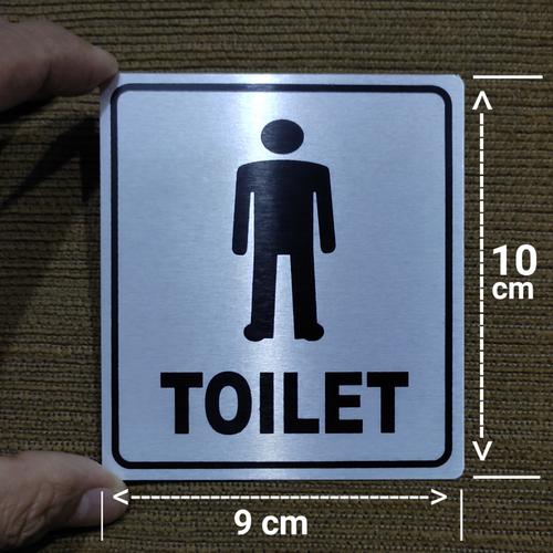 Jual Allumunium sign board toilet wc kamar mandi per 1 pcs - Pria - Kab ...