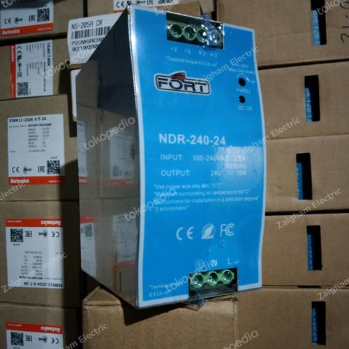 Jual DIN Rail power Supply FORT NDR-240-24 24VDC 10A - Jakarta Pusat ...