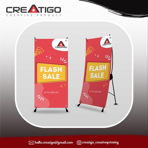 Promo Cetak Mini X-Banner Ukuran 25x40cm High Resolution Digital ...