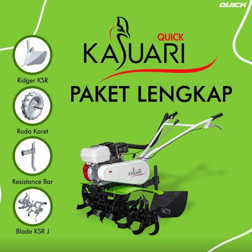 Jual Mesin Traktor Mini Tiller Culivator Quick Kasuari KSR GX200 GX160 ...