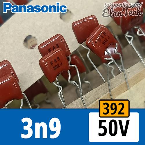 Jual 3n9 / 392 50V Milar ECQ Mylar Film Capacitor 3.9 nF Kapasitor ...
