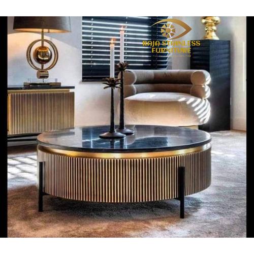 Jual MEJA SOFA MODERN DUCO GOLD KAKI BESI - MEJA TAMU MODERN DUCO GOLD ...