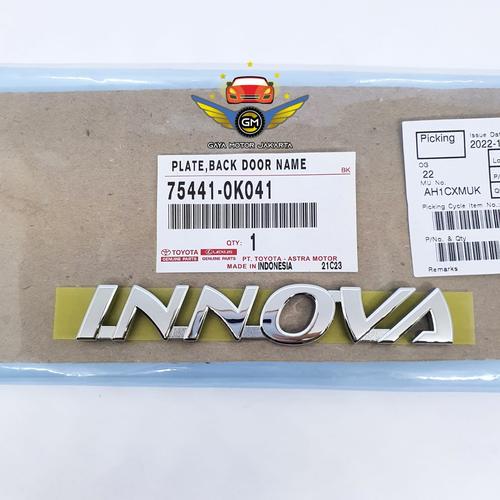 Jual Emblem Logo Innova-Emblem Logo Toyota Kijang Innova 75441-0K041 ...