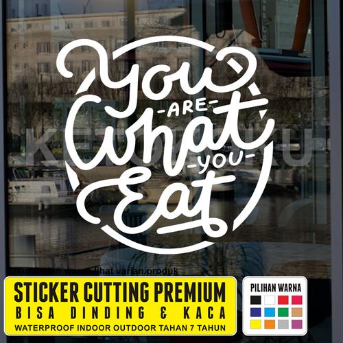Jual Stiker Kaca DInding Cafe Resto Eat Kafe Coffee Shop Sticker ...