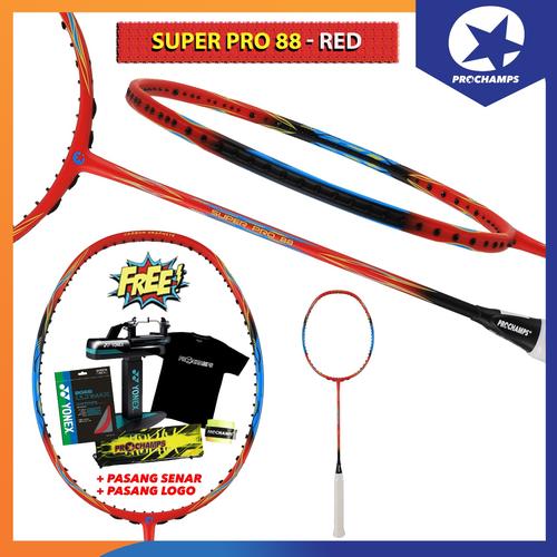 Jual PROCHAMPS Super Pro 88 Raket Badminton Original - pkt bg5, blue ...