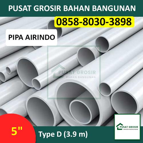 Jual Pipa PVC 5" D Merek Airindo 5inch D PerBatang (3,9m) - Jakarta ...