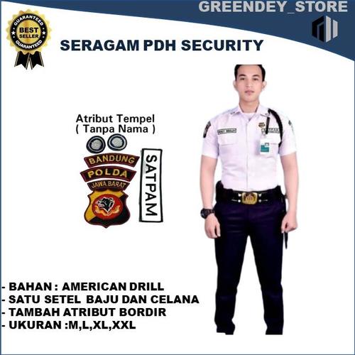 Jual SERAGAM SATPAM PDH PRIA PUTIH LENGKAP ATRIBUT TERBARU 2020 ...