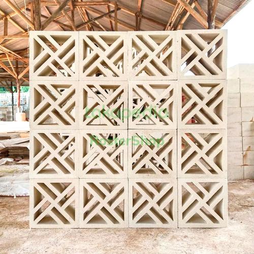 Jual roster minimalis putih semen motif selang seling - Kota Depok ...