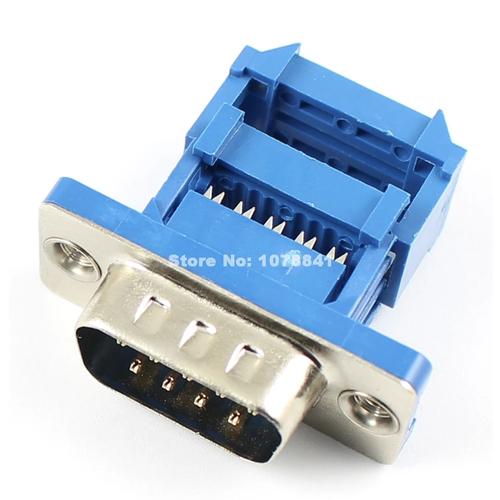 Jual DIDC9 DB9 Male serial port Connector IDC crimp Type D-Sub RS232 ...