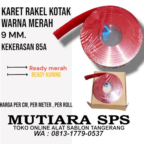 Jual KARET RAKEL SABLON KOTAK MERAH_ KUNING. LEBAR ATAU TEBAL 9MM ...