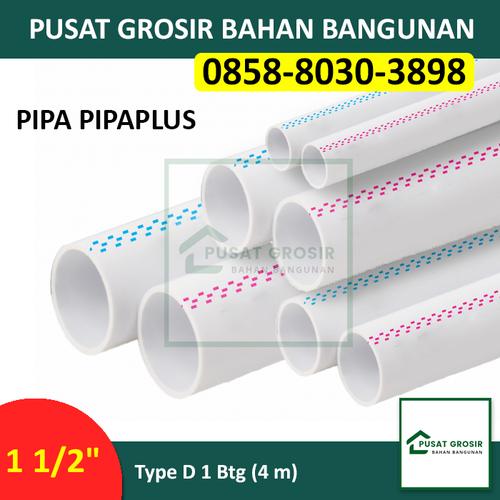 Jual Pipa PVC 1 1/2" D Merek Pipaplus 1 1/2inch D Per Batang (4m ...