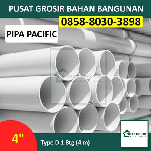 Jual Pipa PVC 4" D Merek Pacific 4inch D Per Batang (4m) - Jakarta ...