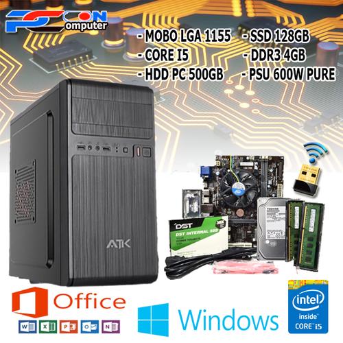 Jual PC RAKITAN KOMPUTER OFFICE/DESIGN I5 3470 RAM 8GB FULL SET MONITOR ...