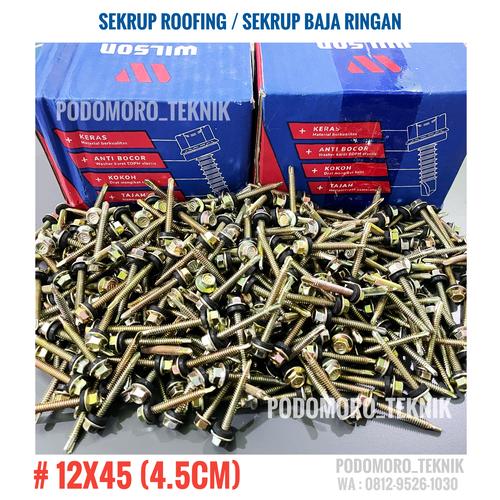 Jual Sekrup Roofing HEX / SDS #12X45 Sekrup Atap Baja Ringan 12x45 (4.5 ...