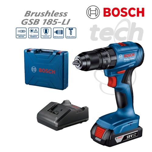 Promo Mesin Bor Tembok Baterai Cordless Drill Bosch GSB 185-Li ...