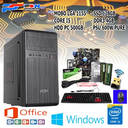 Jual PC RAKITAN KOMPUTER OFFICE/DESIGN I5 3470 RAM 8GB FULL SET MONITOR ...
