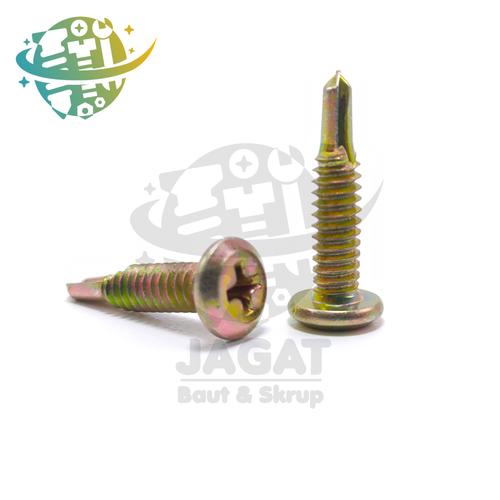 Jual Baut SDS Wafer Head Kuning Ukuran 10 x 22 mm Skrup - Jakarta Timur ...