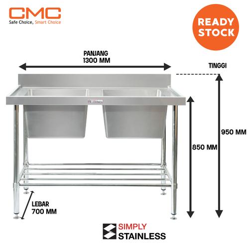 Jual Double Sink Untuk Restoran SS304 Foodgrade by Simply Stainless ...