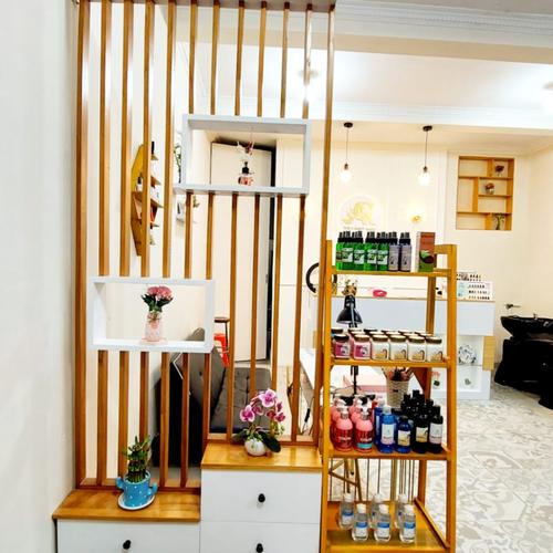 Jual partisi sekat ruangan minimalis box laci kayu solid dengan topi ...