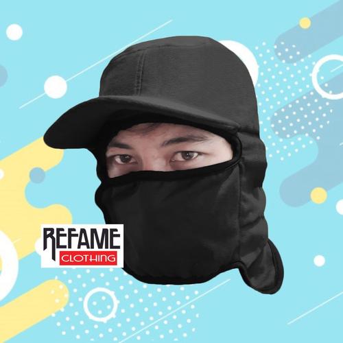 Promo Topi Jepang Masker Mancing Gunung Proyek Outdoor Lapangan Polos ...