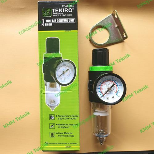 Jual TEKIRO MINI AIR CONTROL UNIT 1/4" REGULATOR + WATER AIR FILTER 10 ...