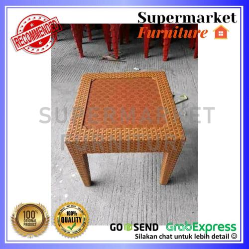 Jual CARGO - Meja Taman Rotan M 47.5 MDF/ Napolly - COKLAT MUDA, BUBBLE ...
