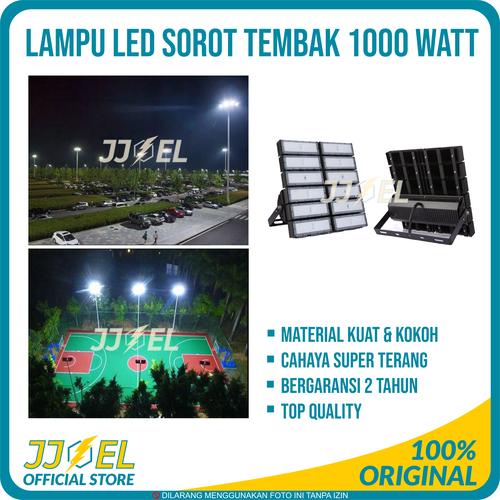 Jual Lampu Sorot LED 1000 Watt 1000W Garansi Tembak Lapangan Proyek ...