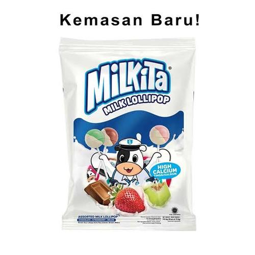 Jual Permen Milkita Milk Lolipop 15pc 172.5gr Milkita Lollipop - Kota ...
