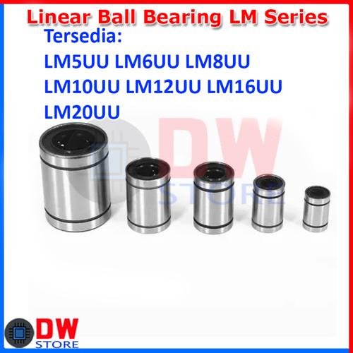 Jual Linear Ball Bearing LM5UU LM6UU LM8UU LM10UU LM12UU LM16UU LM20UU ...