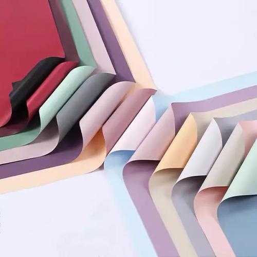 Jual [5 lembar] kertas bunga korea flower wrapping two side color - 6 ...