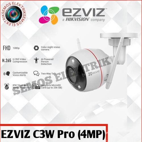 Jual EZVIZ C3W Pro 4MP Color Night Wireless CCTV IP Camera with AI ...