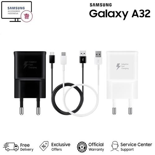Jual Samsung Charger Samsung Galaxy A32 2021 ( SM-A325F ) 15W USB Type ...