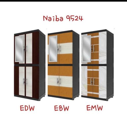 Jual lemari NAIBA FIT 9524 EBINI KACA SSN 4 - Kab. Banyumas - yama ...