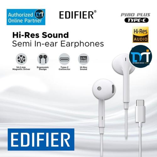 Jual Edifier P180 PLUS USB Type C In-Ear Earphone Hi-Res Certification ...