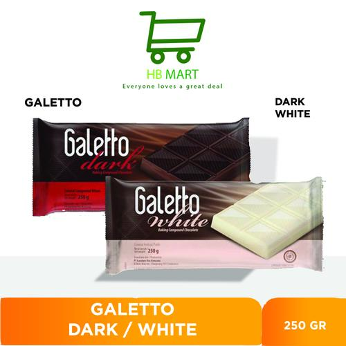 Jual Coklat Batangan / Coklat Compound GALETTO White Chocolate - DARK ...