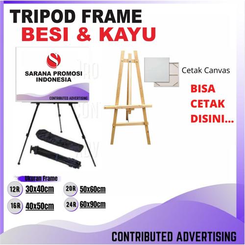 Jual STAND FRAME TRIPOD camera STAND FOTO STANDING BANNER - Frame Kayu ...