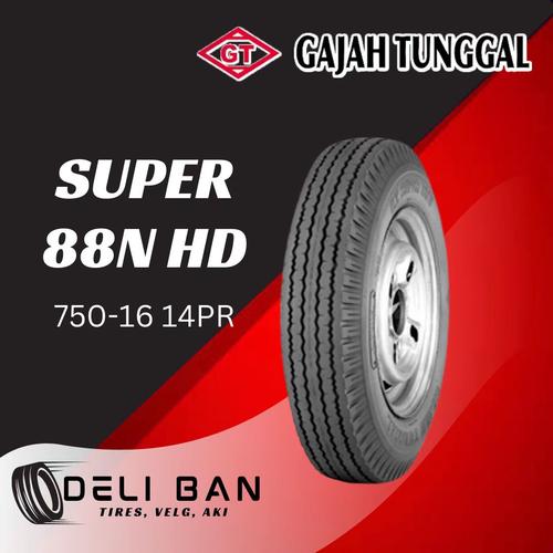 Jual Ban Luar 750 16 14 PR Super 88 N HD (HEAVY DUTY) GT Gajah Tunggal ...