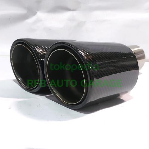 Jual Muffler Cutter Tail Pipe Knalpot Mobil Double 3.5 Inch Impact ...