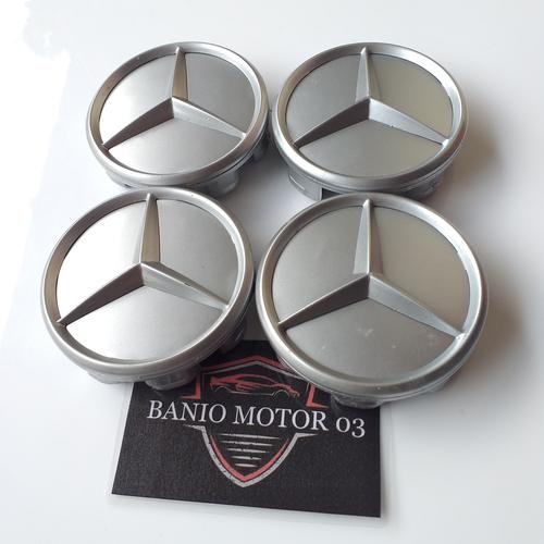 Jual Dop roda Center Velg Dop Mercy SILVER Diameter Luar 7.5 Cm Harga ...