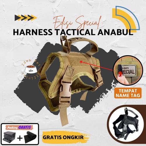 Jual Harness Kucing Besar Rompi Tali Tuntun Anjing Kecil Tactical Tag ...
