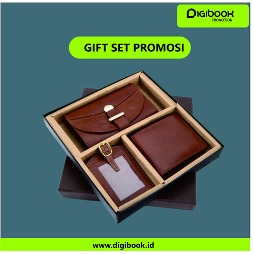 Jual Souvenir Gift Set Kulit Premium Isi Pouch, dompet & Case Id card ...
