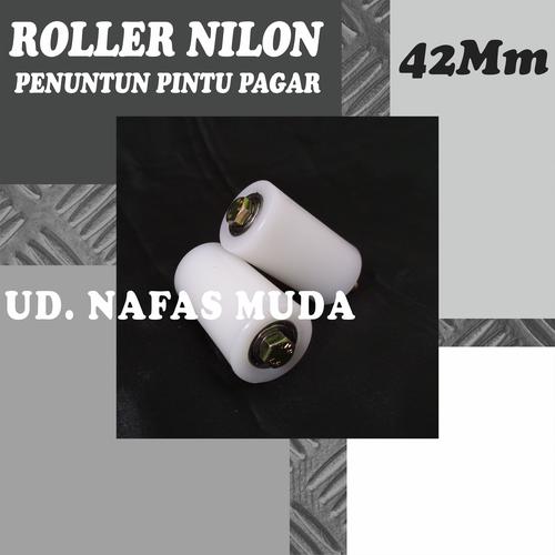 Jual Roda Nilon Roller Besar (ukuran 42Mm) bearing pintu pagar besi ...