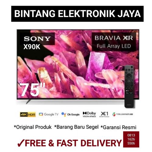 Jual SONY XR-75X90K 75" 4K UHD FULL ARRAY LED COGNITIVE PROCESSOR ...