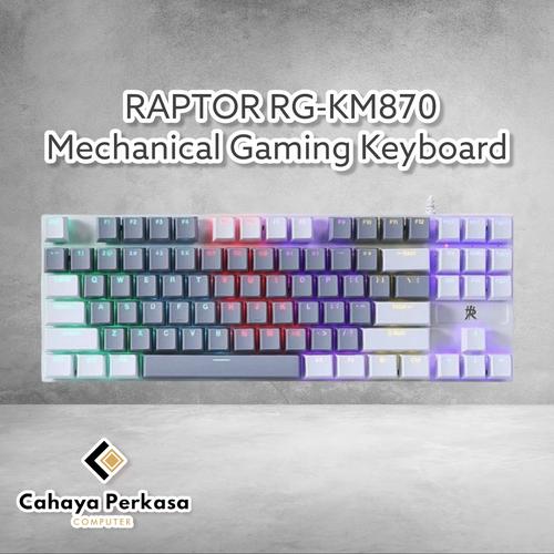 Jual Keyboard | Raptor RG-KM870 - Mechanical - TKL Hotswap Red Switch ...