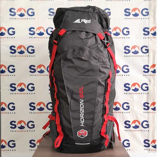 Jual Tas Carrier Rei Arei Horizon 60L Original - hitam orange - Kab ...