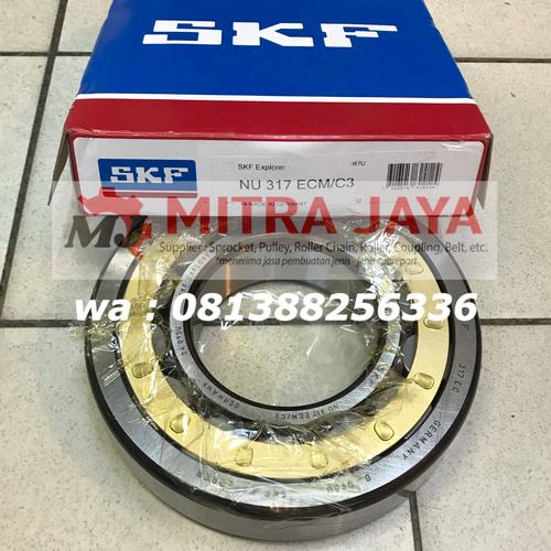 Jual BEARING NU 317 ECM C3 SKF CYLINDRICAL SPHERICAL KUNINGAN - Jakarta Barat - Mitra Jaya ...