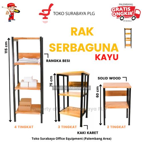 Jual Meja Tingkat Kayu Rak Serbaguna Besi Rak Galon Dispenser (Go-Send ...