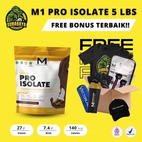 Jual M1 Pro Isolate 5 Lbs Muscle First MuscleFirst Whey Protein Iso ...